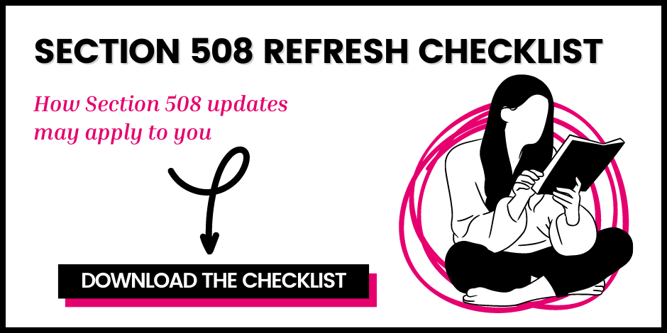 Section 508 Refresh Checklist